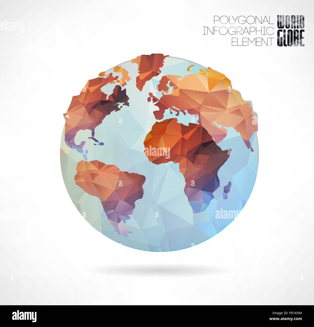 Polygon texture earth globe icon hi-res stock photography and images ...