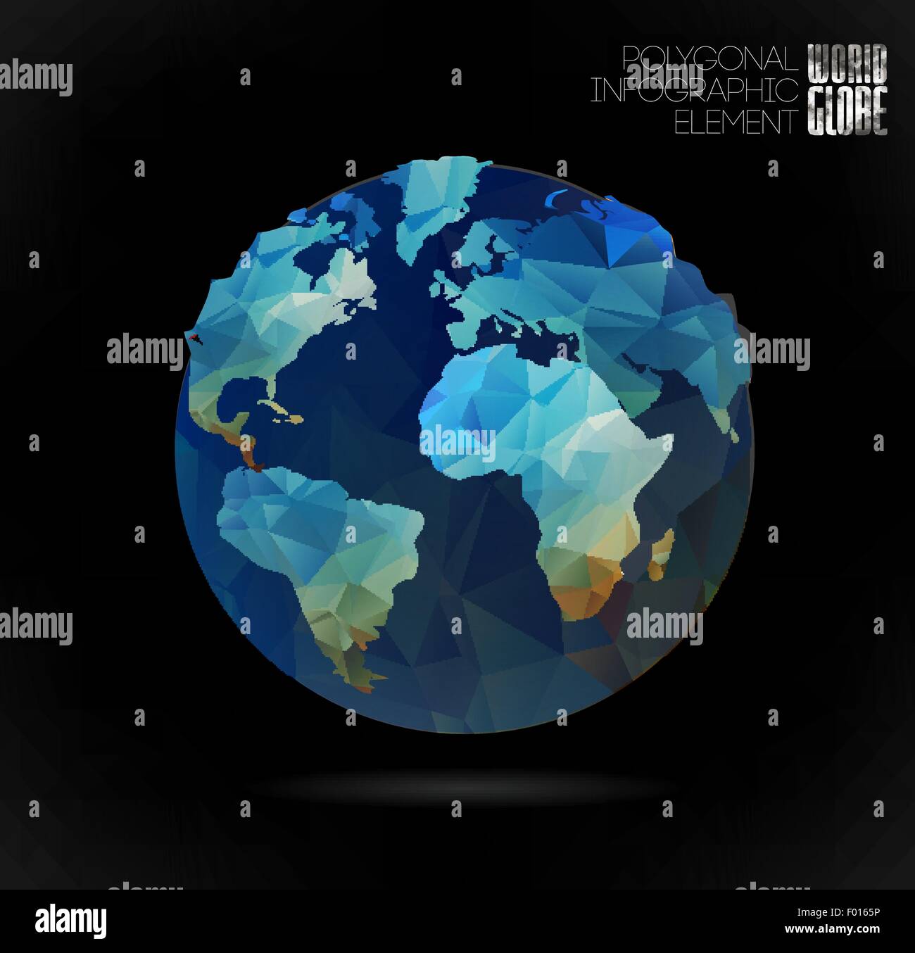 Polygon texture earth globe icon hi-res stock photography and images ...