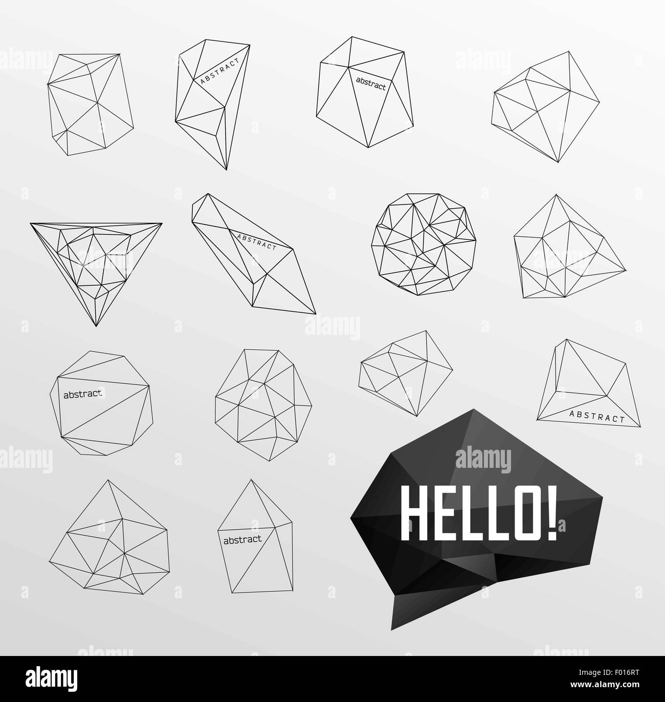 Abstract modern background with polygons design Stock Vector Image ...