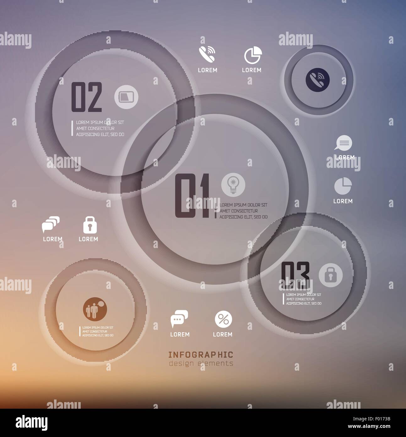 Transparent business Infographics. Shadows options Stock Vector Image ...