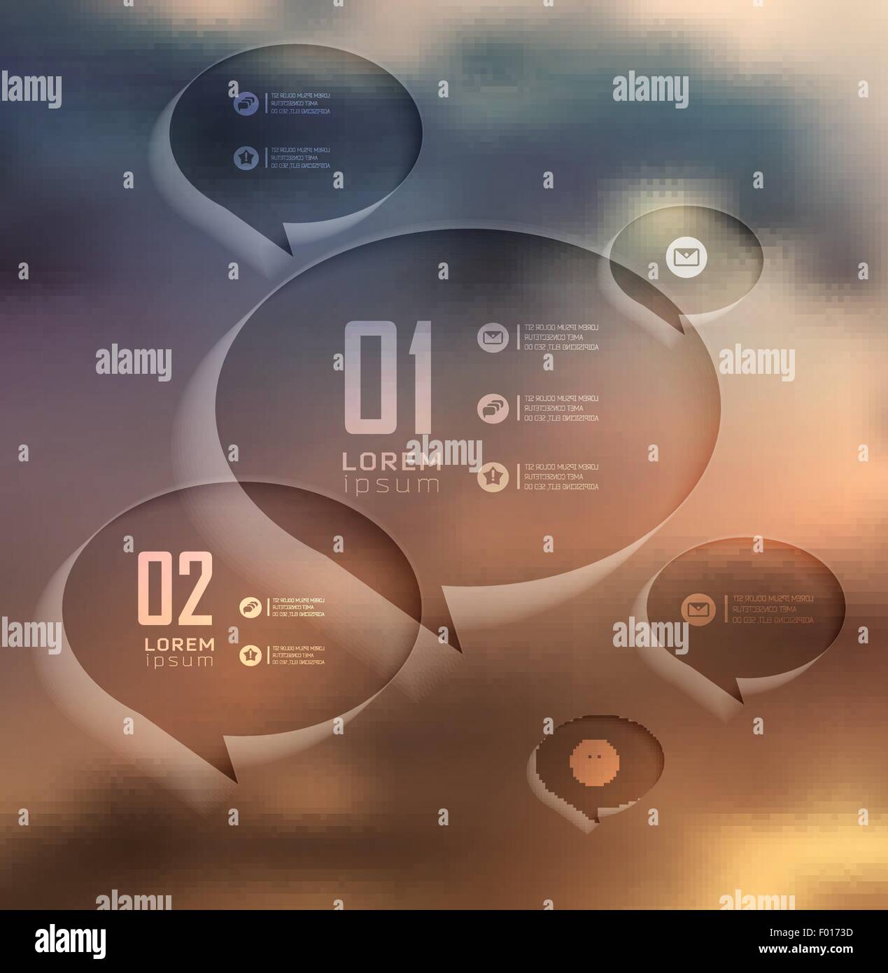 Transparent business Infographics. Shadows options Stock Vector Image ...