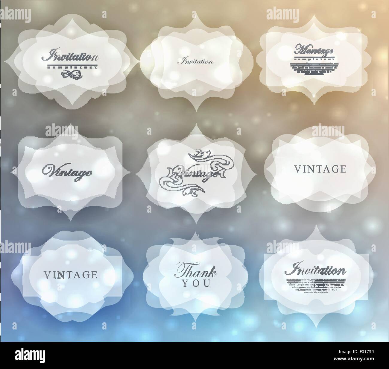 invitation card in retro style Stock Vector Image & Art - Alamy