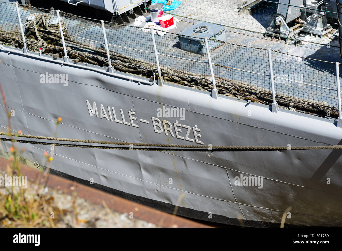 Maillé-Brézé T 47-class destroyer museum ship in Nantes commissioned on ...