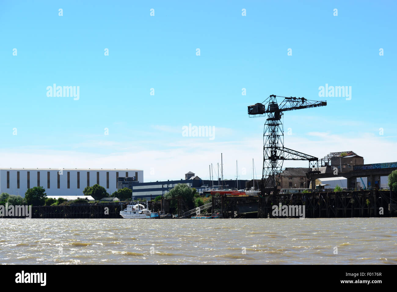 Ship Yard Cranes Stock Photo - Alamy