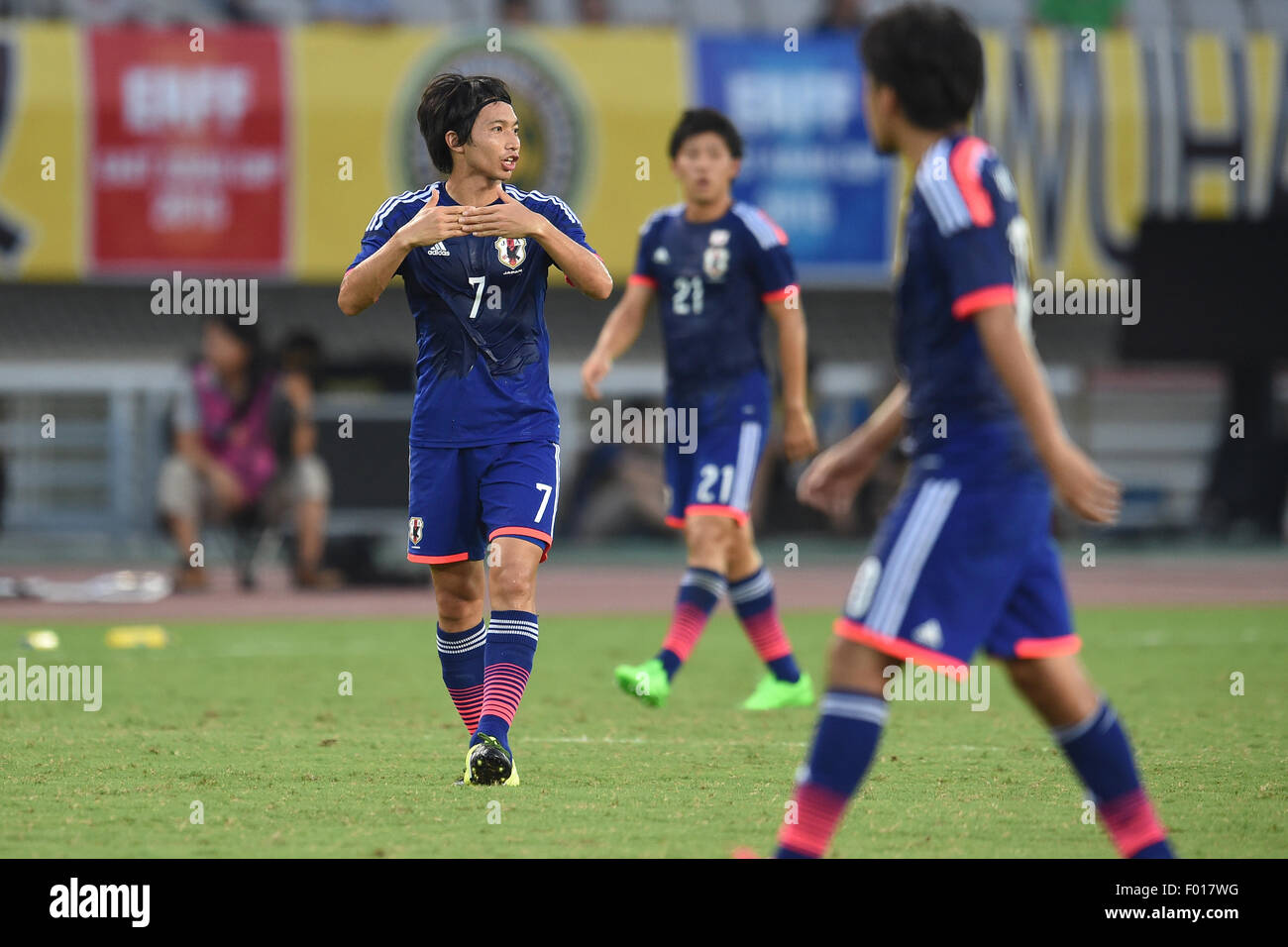 Wuhan Sports Center Stadium, Wuhan, China. 5th Aug, 2015. Gaku ...