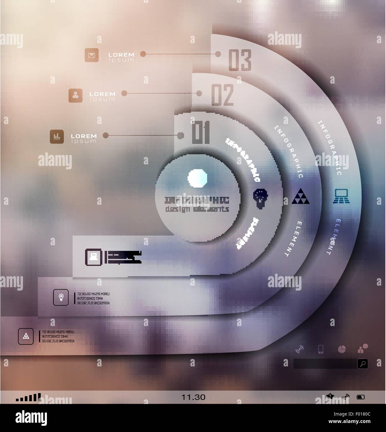 Transparent business Infographics. Shadows options Stock Vector Image ...