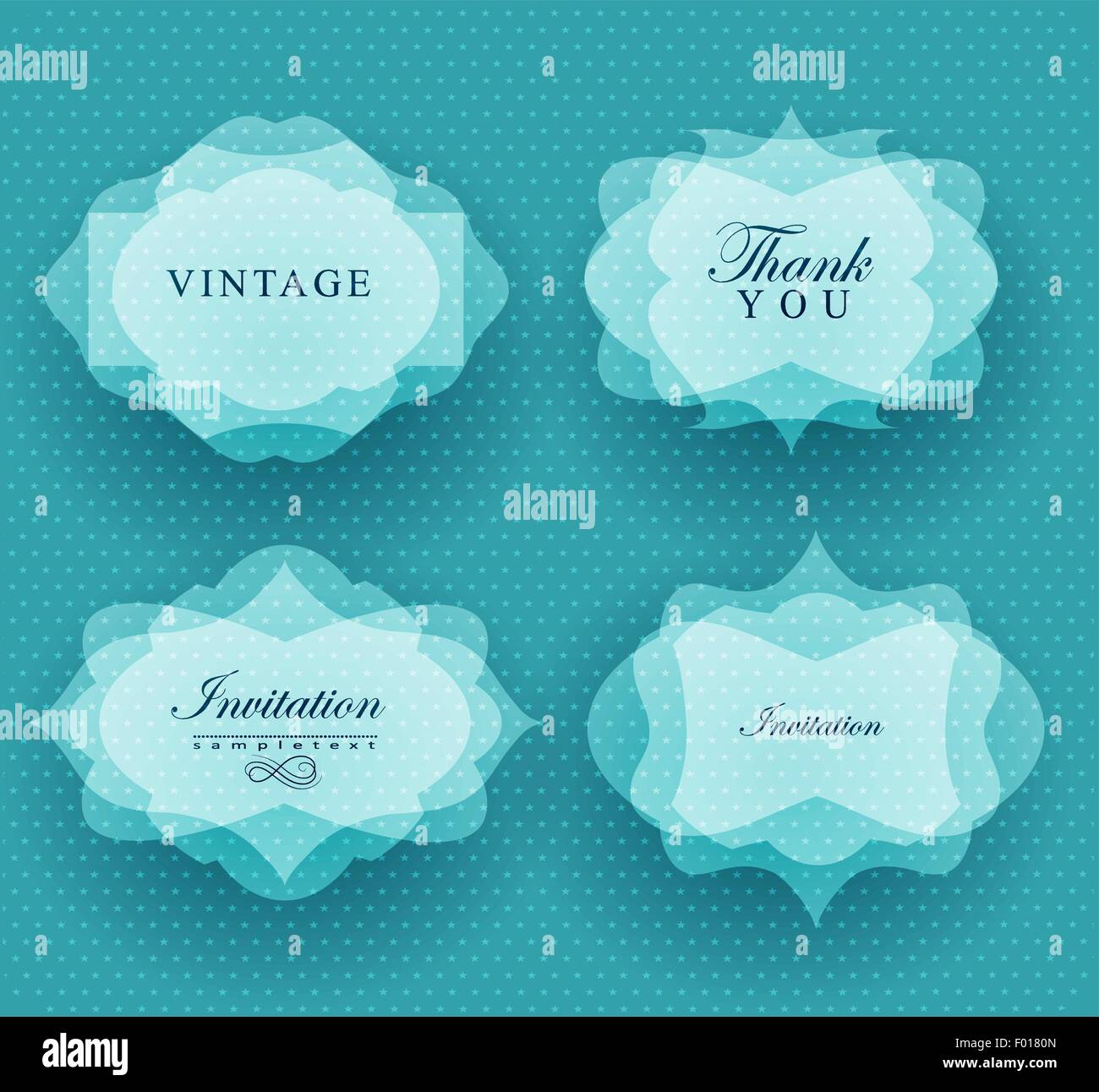 invitation card in retro style Stock Vector Image & Art - Alamy