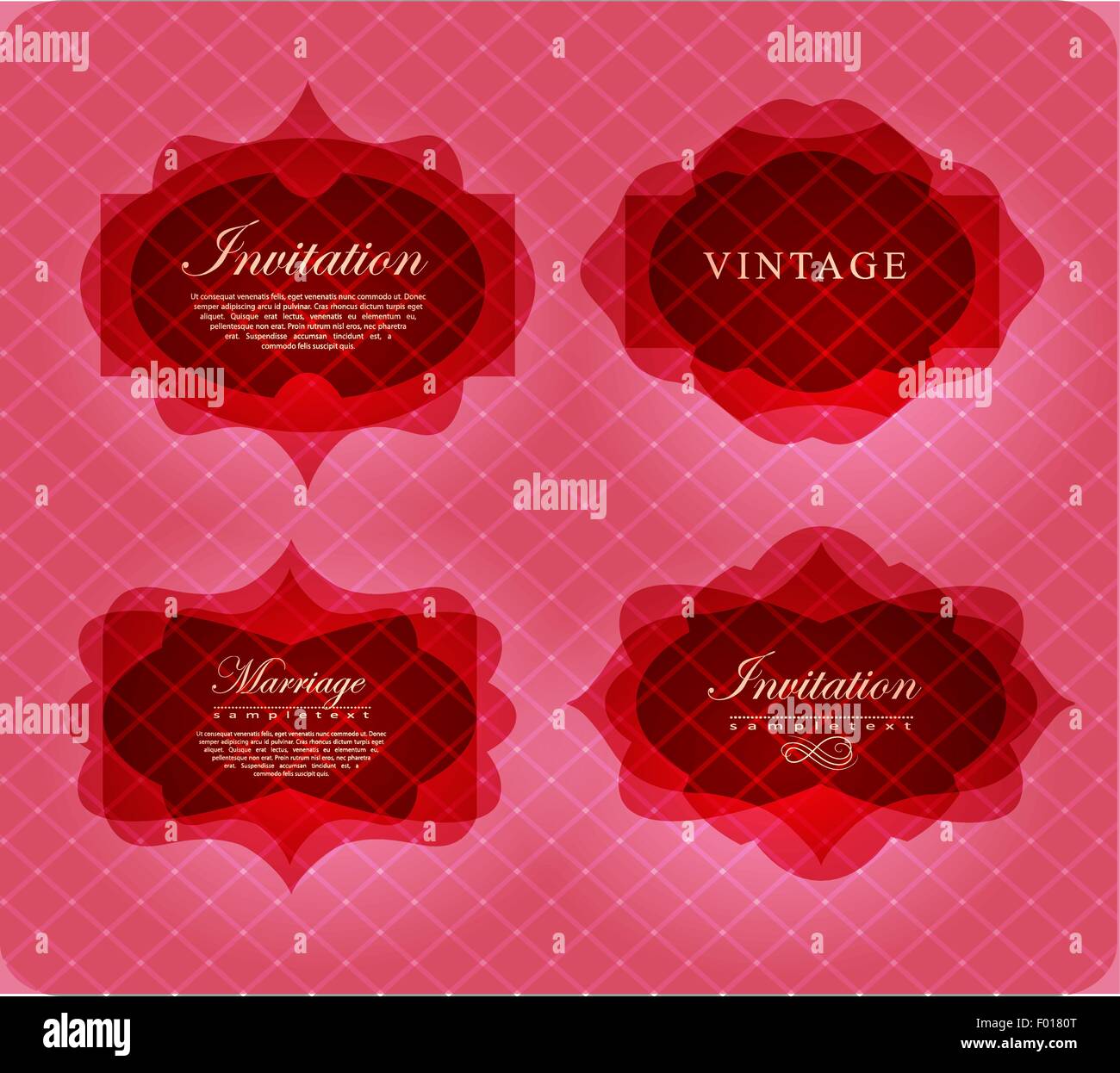 invitation card in retro style Stock Vector Image & Art - Alamy