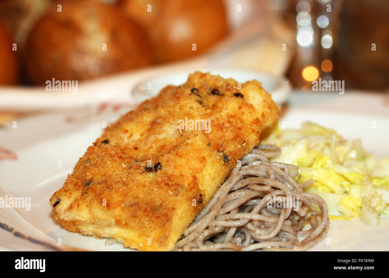 Close up of cooked fish in the restaurant Stock Photo - Alamy