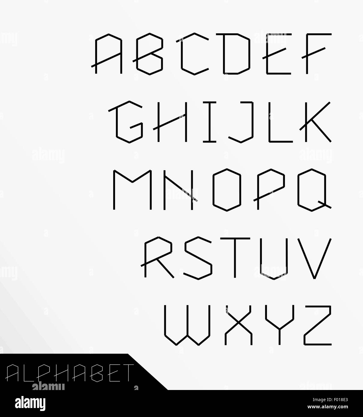 Graphic Alphabet Set Stock Vector Image & Art - Alamy