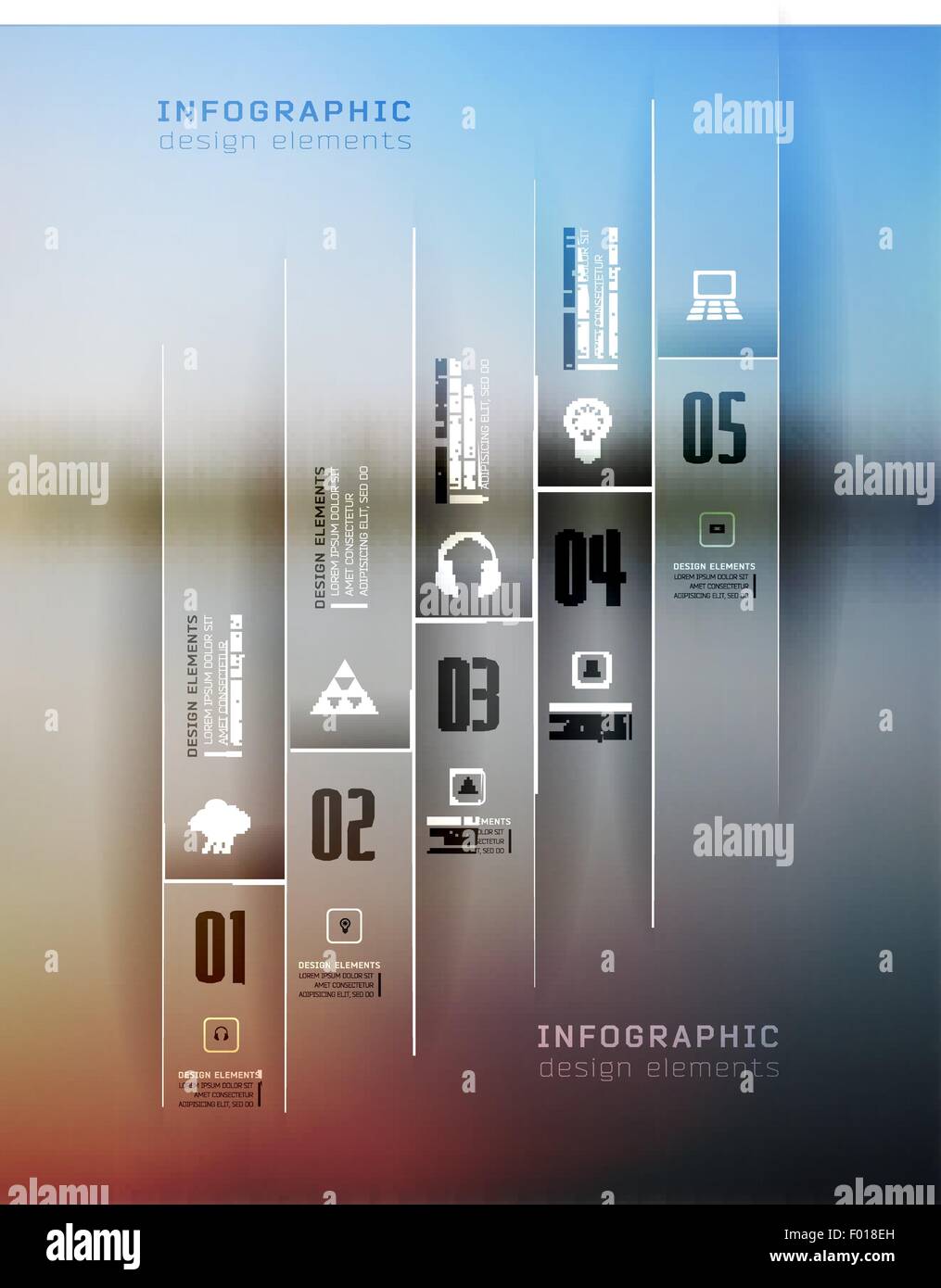 Transparent business Infographics. Shadows options Stock Vector Image ...
