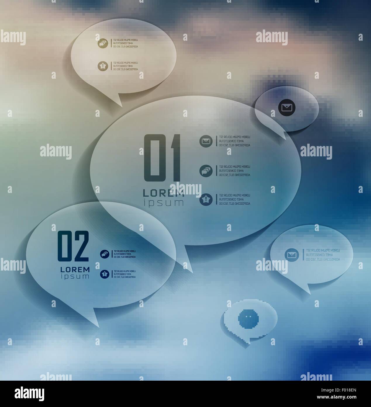 Transparent business Infographics. Shadows options Stock Vector Image ...