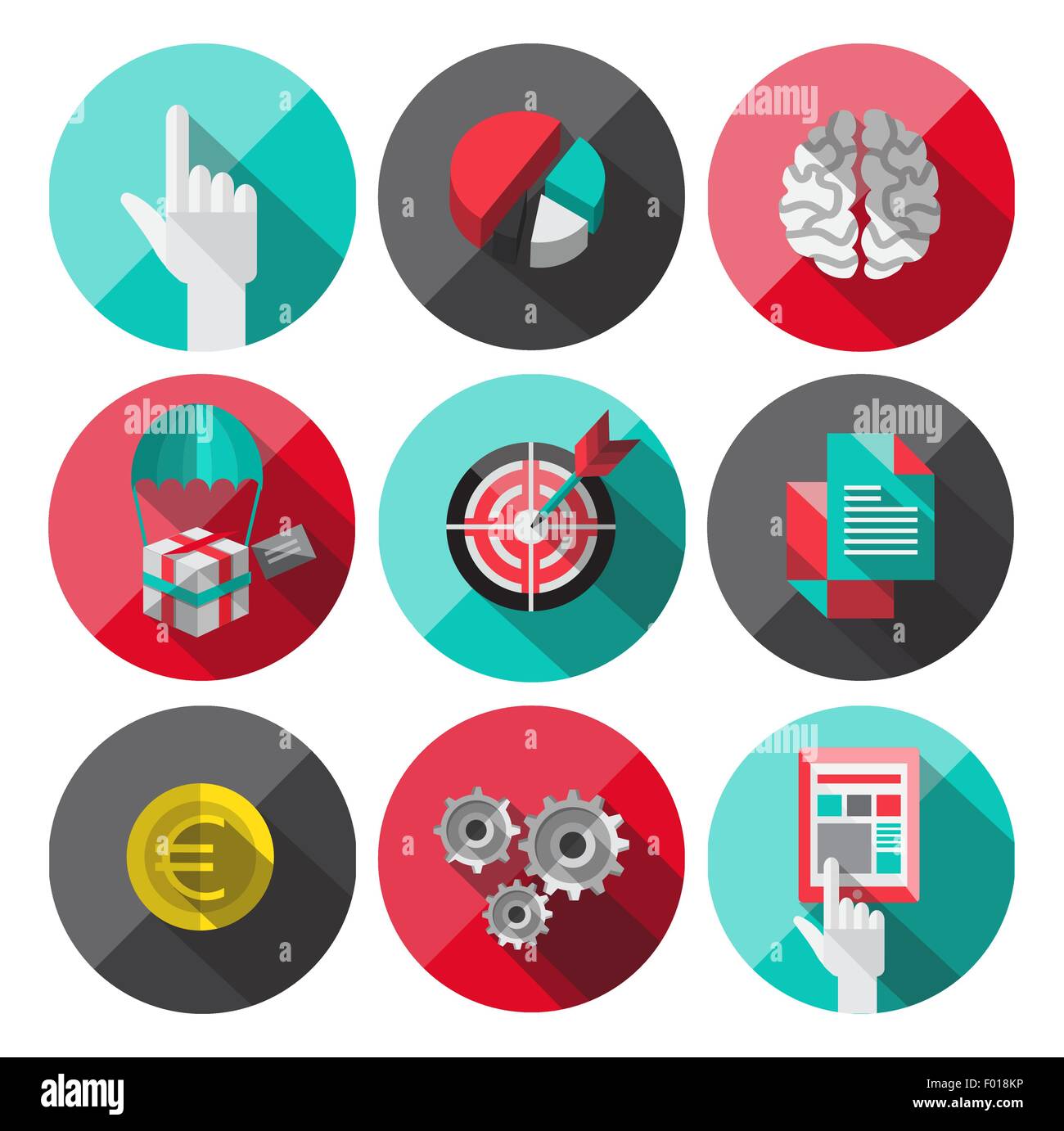 Universal flat icons web Cut Out Stock Images & Pictures - Alamy