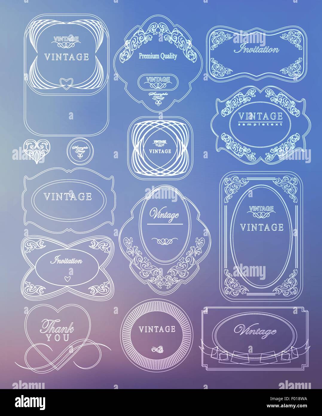 Vintage labels set Stock Vector Image & Art - Alamy