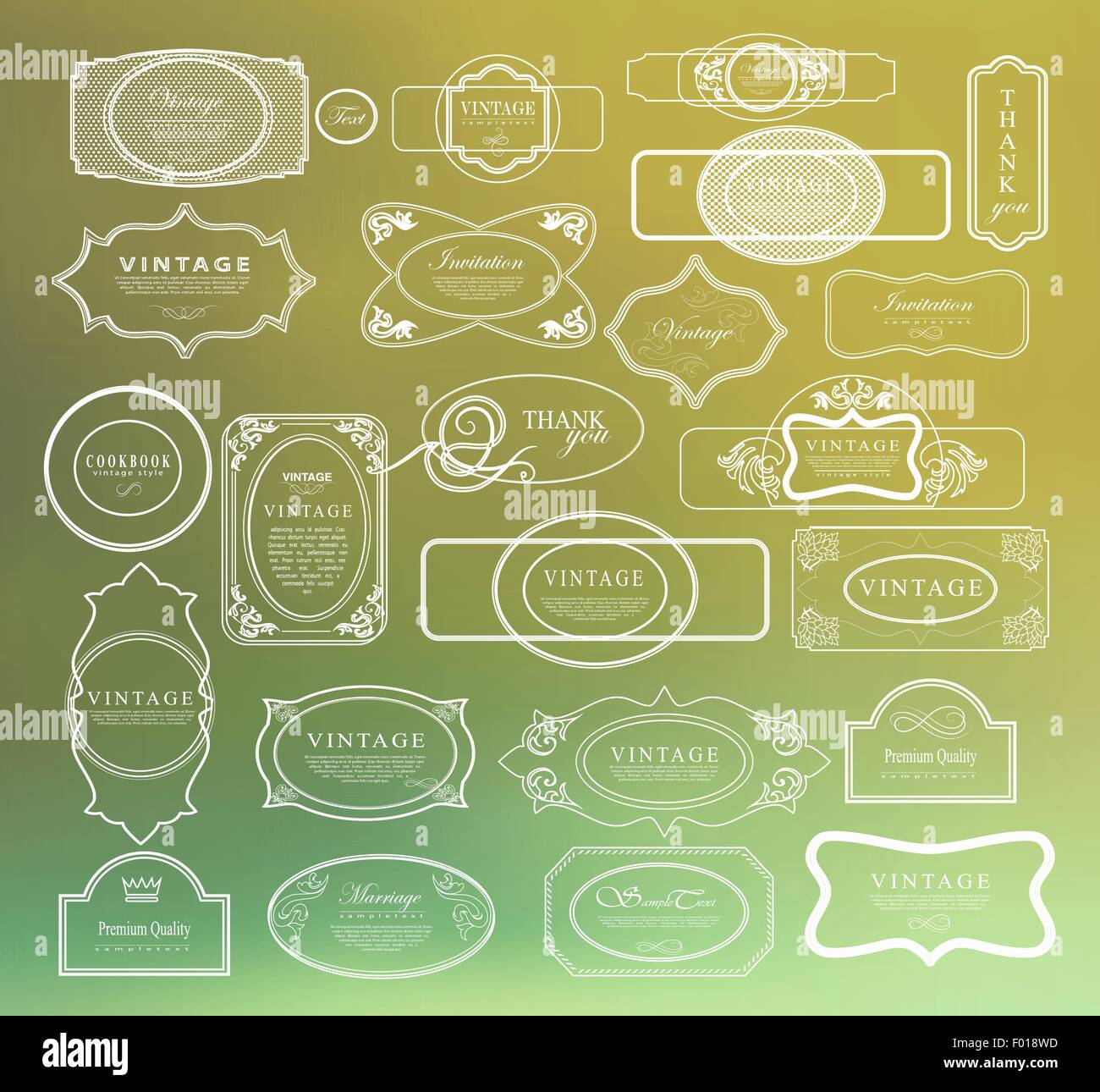 Vintage labels set Stock Vector Image & Art - Alamy