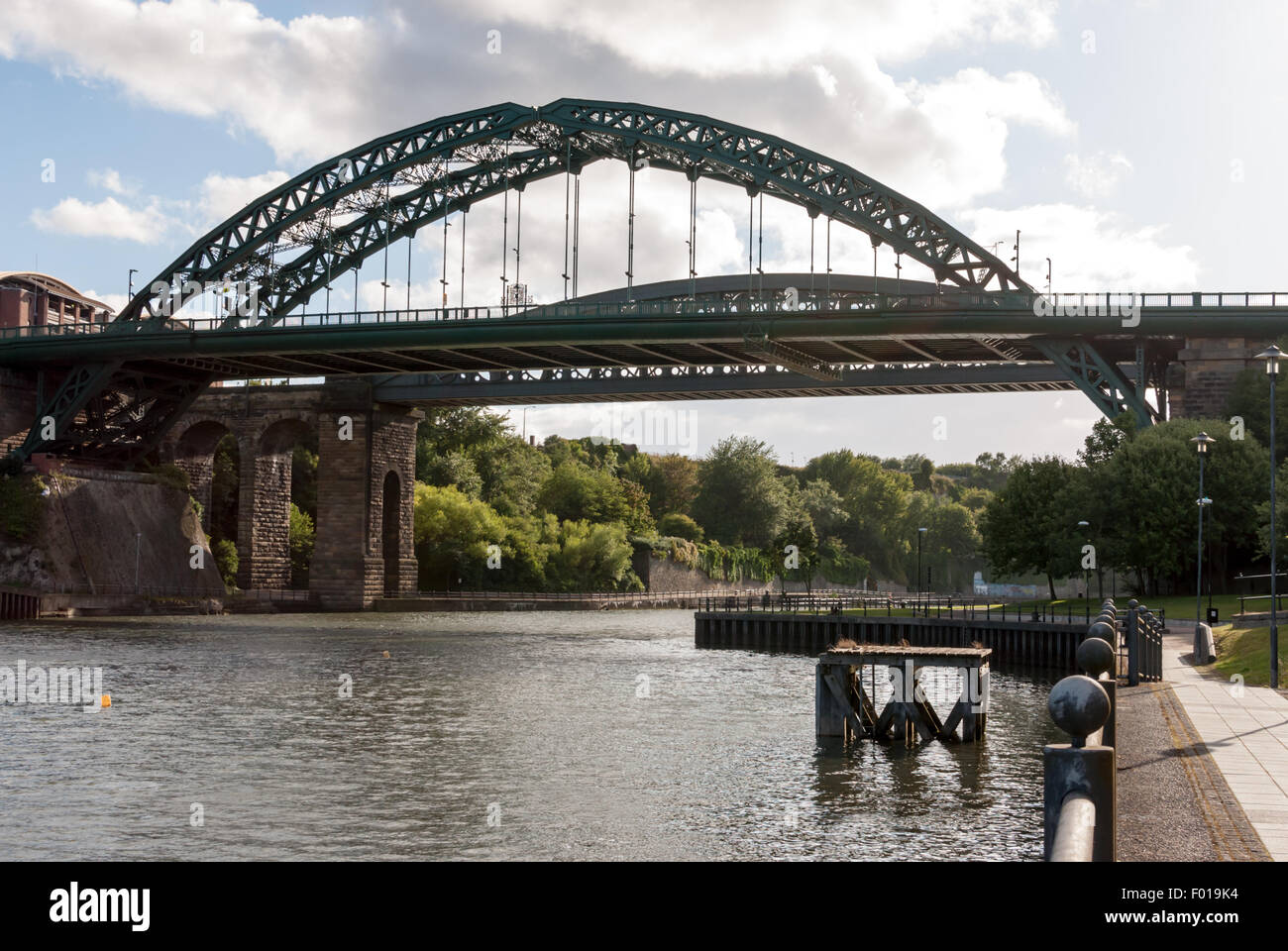 The River Wear and Wearmouth Bridge, 1929, Sunderland Stock Photo - Alamy