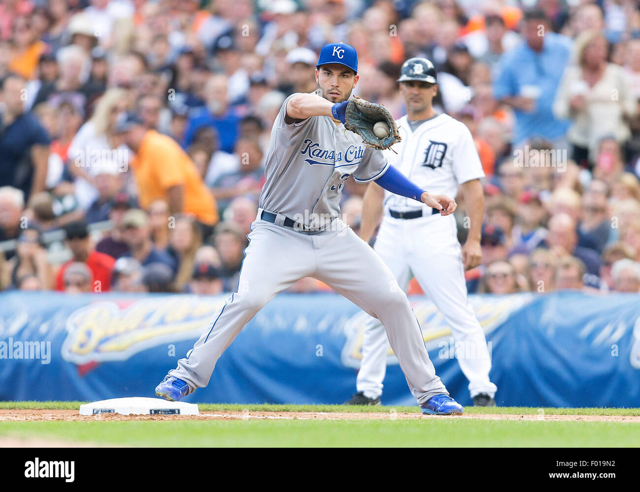 Detroit, Michigan, USA. 05th Aug, 2015. Kansas City Royals first ...