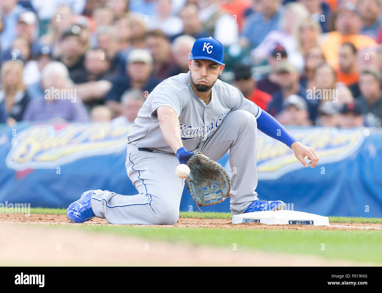 Detroit, Michigan, USA. 05th Aug, 2015. Kansas City Royals first ...