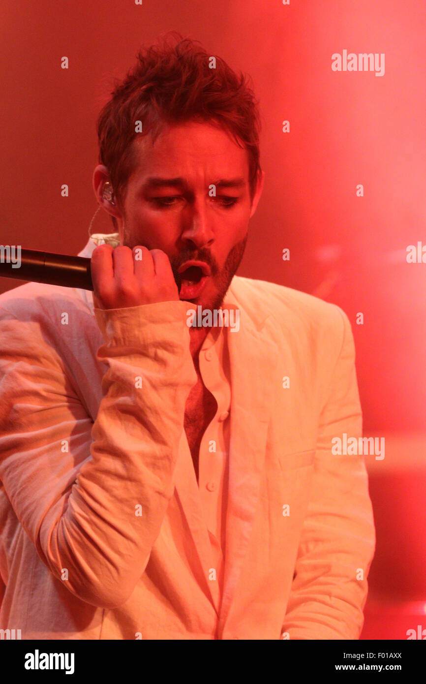 Sydney, Australia. 5 August 2015. Daniel Johns performs at the start of ...