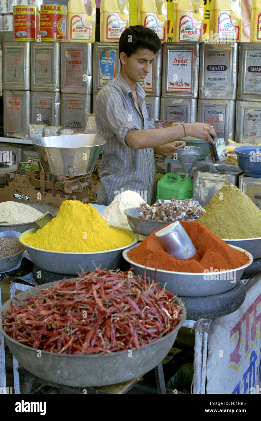 spices in store india brian mcguire Stock Photo - Alamy