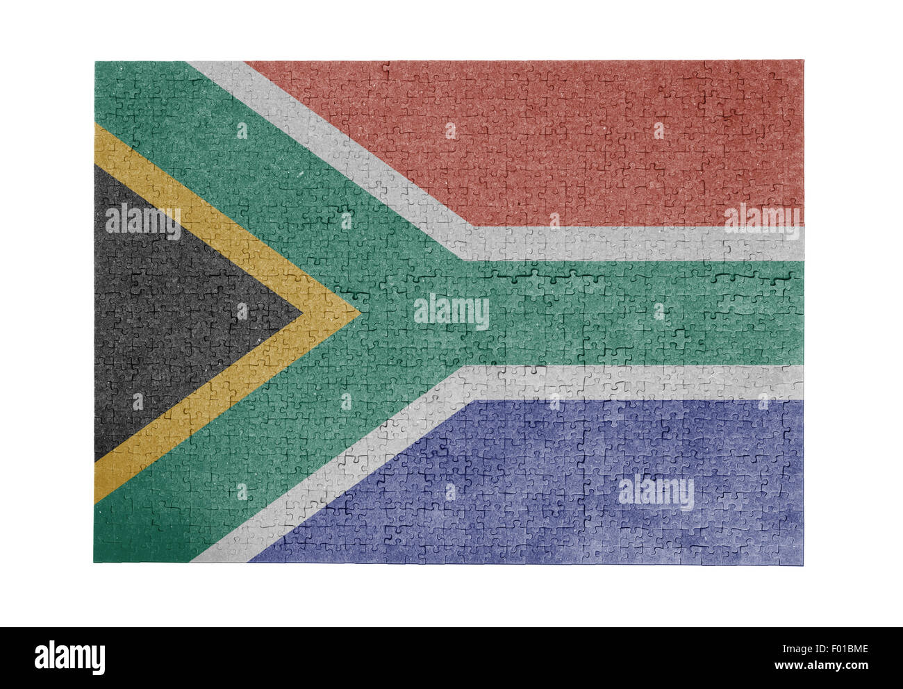 Large jigsaw puzzle of 1000 pieces - flag - South Africa Stock Photo ...