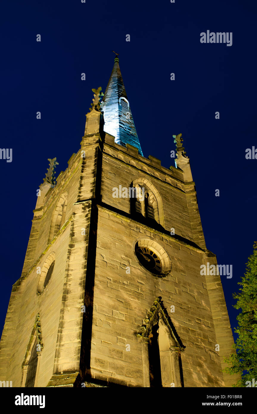 Church spire at night hi-res stock photography and images - Alamy