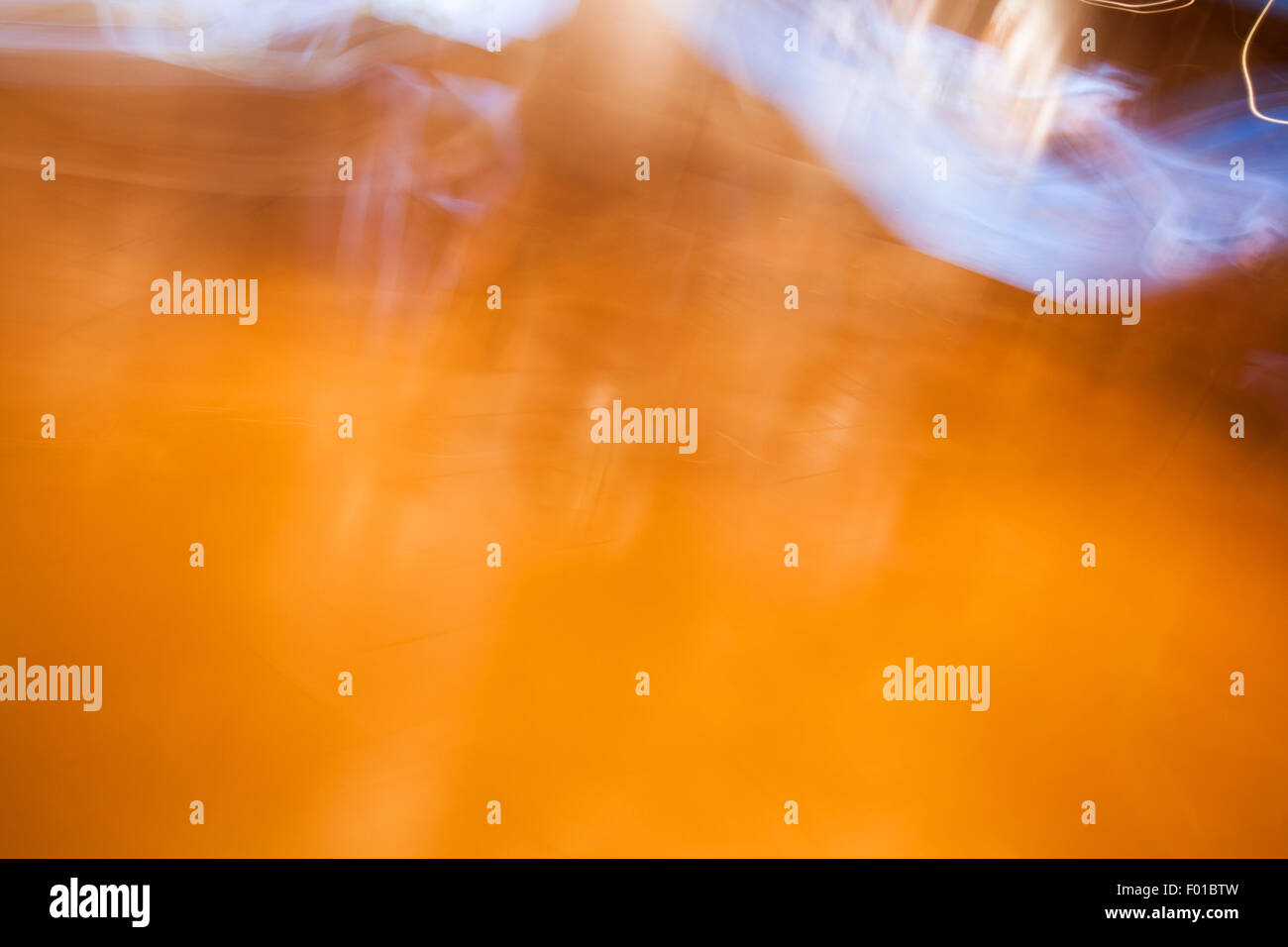 Abstract photo of motion and lights in orange and blue colors Stock ...
