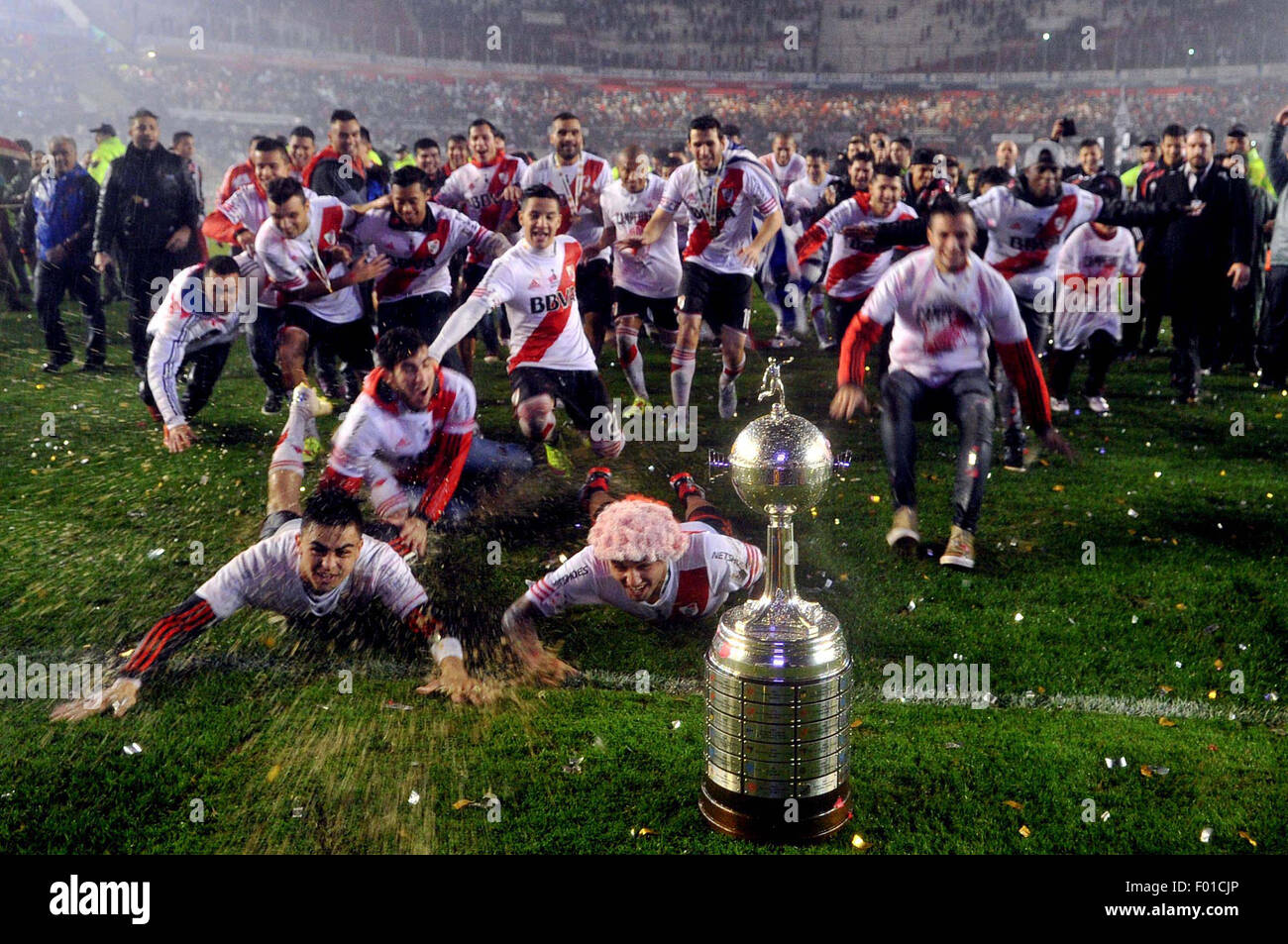 Buenos Aires, Argentina. 5th Aug, 2015. Players of Argentina's River ...