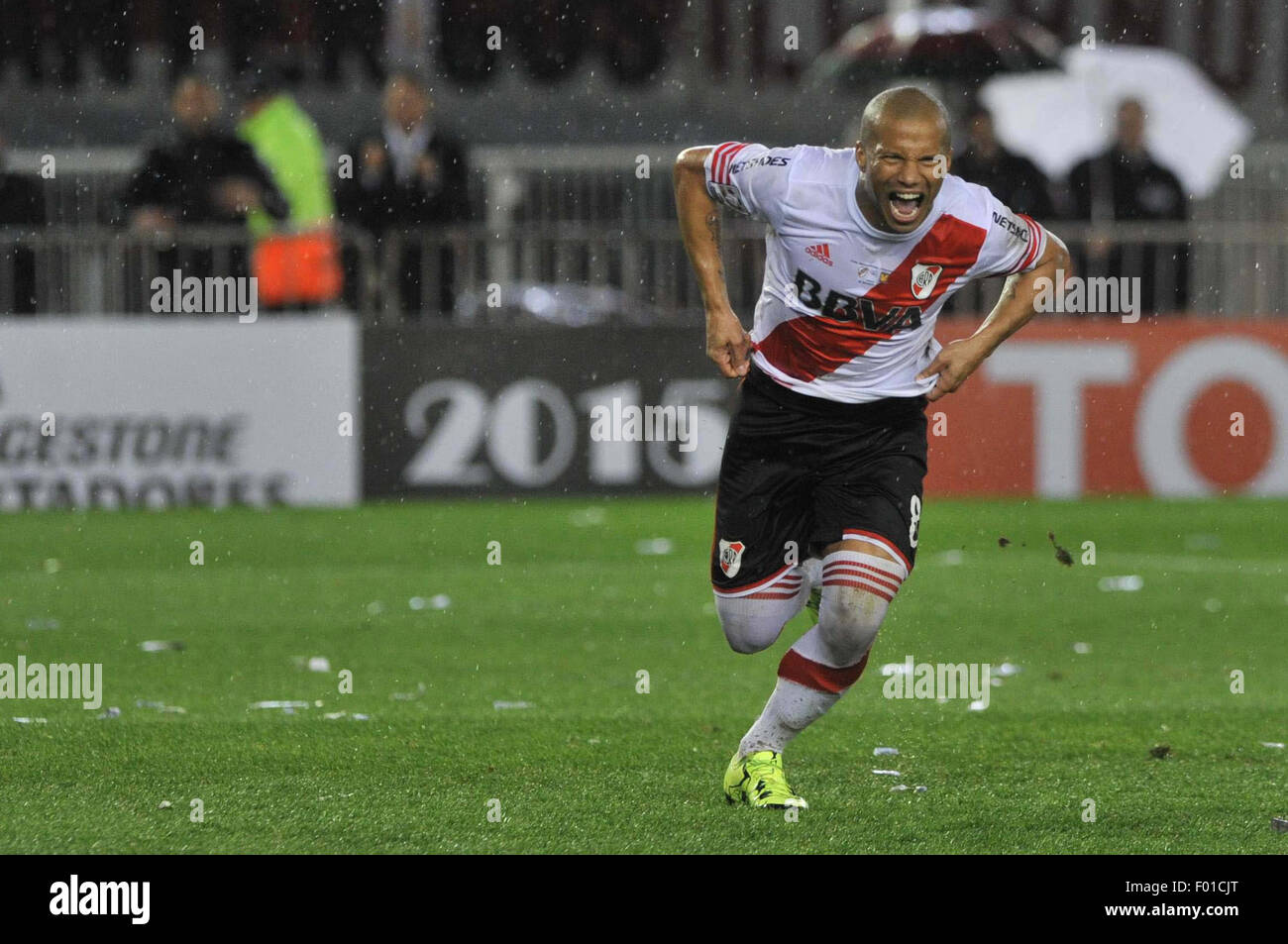 Buenos Aires, Argentina. 5th Aug, 2015. River Plate's Carlos Sanchez ...