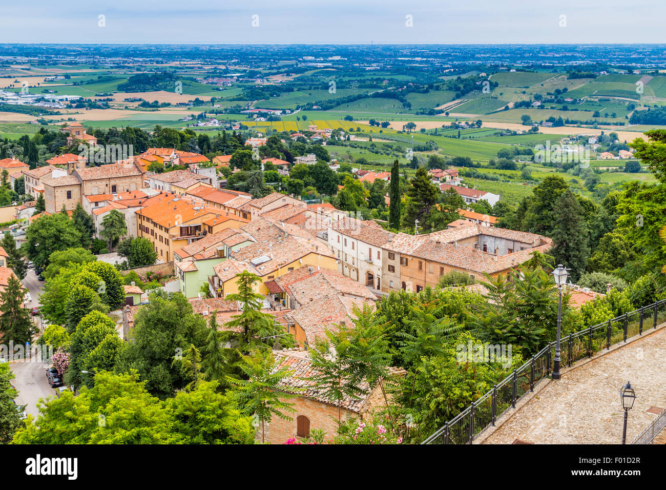 nature and memories - view from the terrace of the medieval village of ...