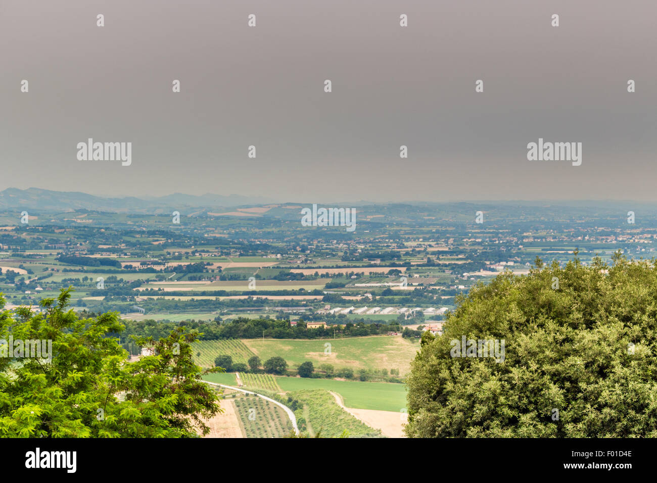 nature and memories - view from the terrace of the medieval village of ...