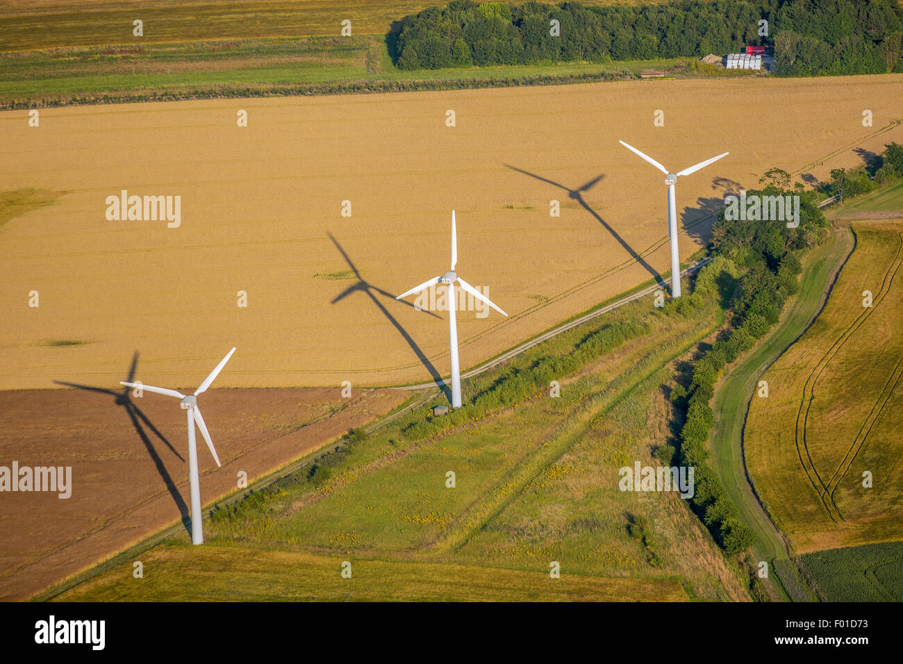 Aerial view windmills turbines hi-res stock photography and images - Alamy