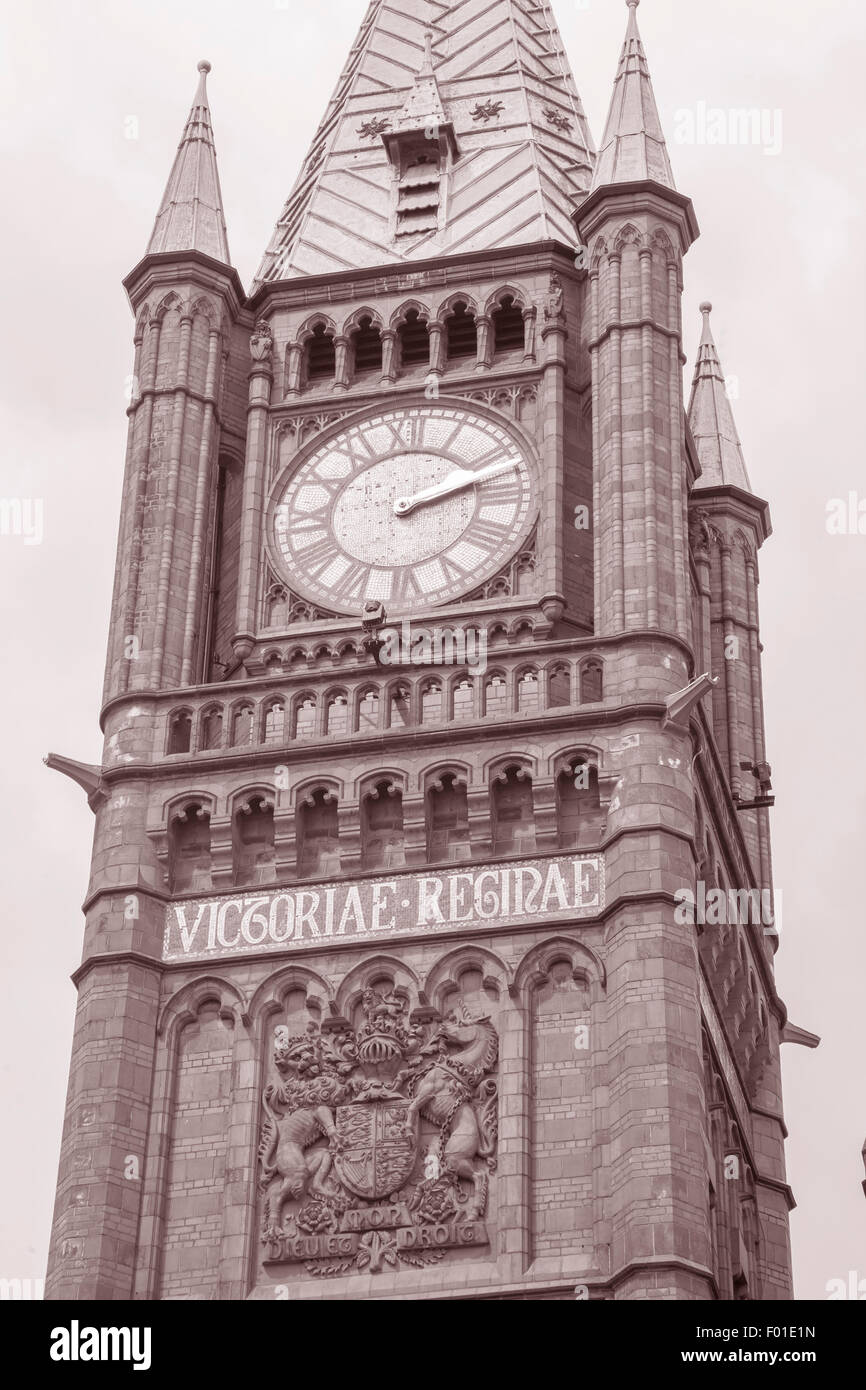 Liverpool University Victoria Building in Black and White Sepia Tone by ...