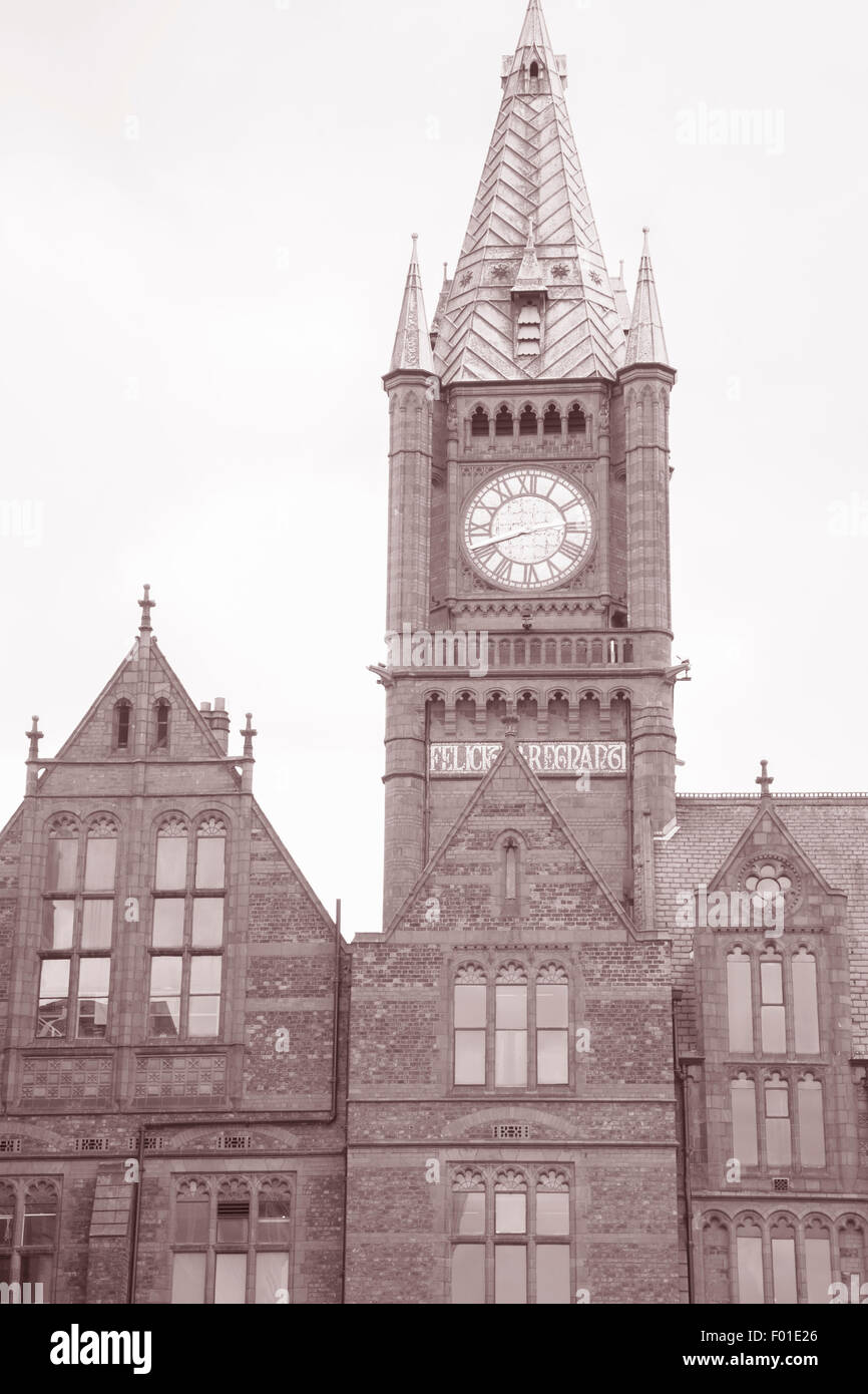 Liverpool University Victoria Building in Black and White Sepia Tone by ...