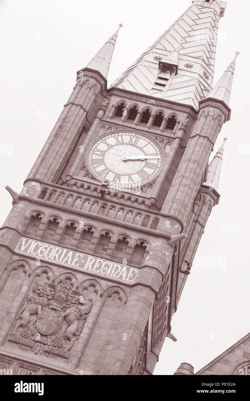 Liverpool University Victoria Building in Black and White Sepia Tone by ...