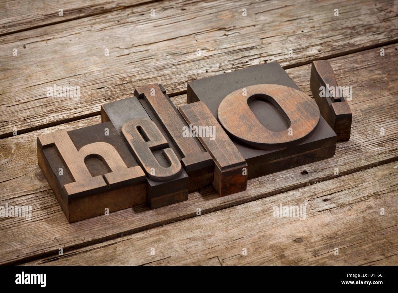 Hello with wooden letters hi-res stock photography and images - Alamy