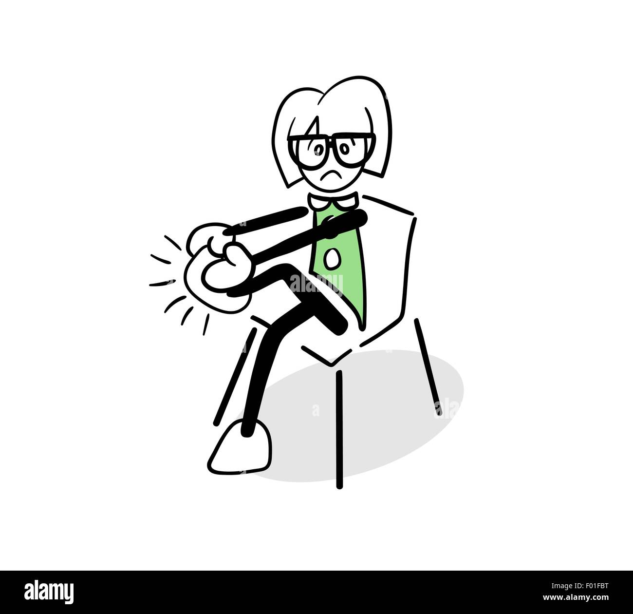 Digitally generated Cute cartoon with painful foot Stock Vector Image ...