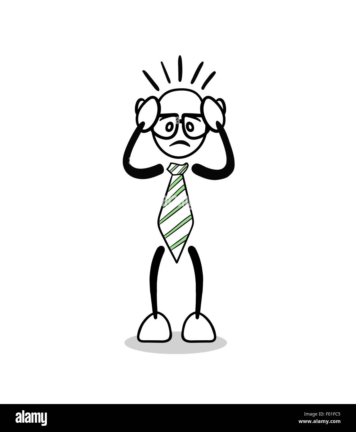 Wincing in pain Stock Vector Images - Alamy