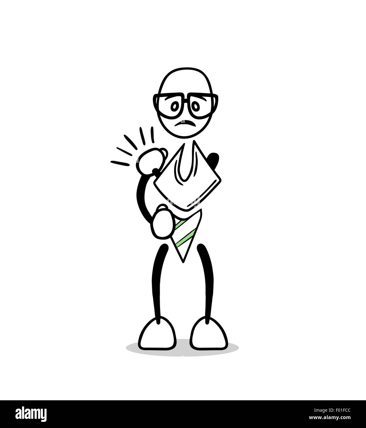 Shoulder pain and computer Stock Vector Images - Alamy