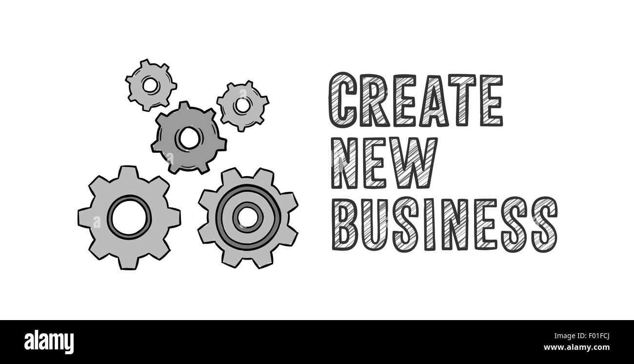 Digitally generated Create new business concept vector Stock Vector ...