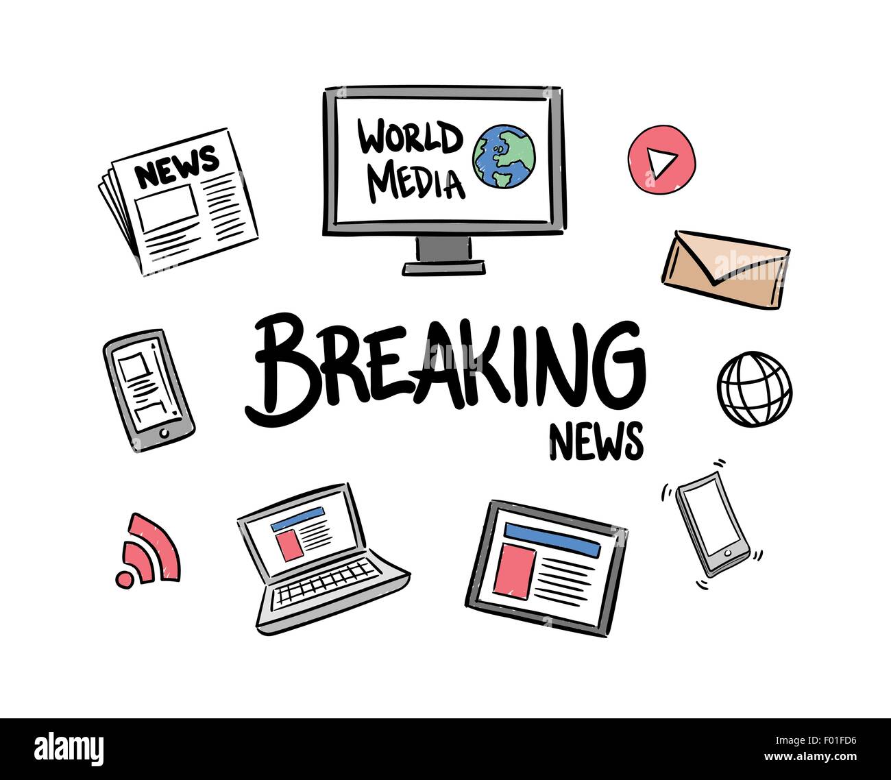 Digital newspaper vector vectors hi-res stock photography and images ...