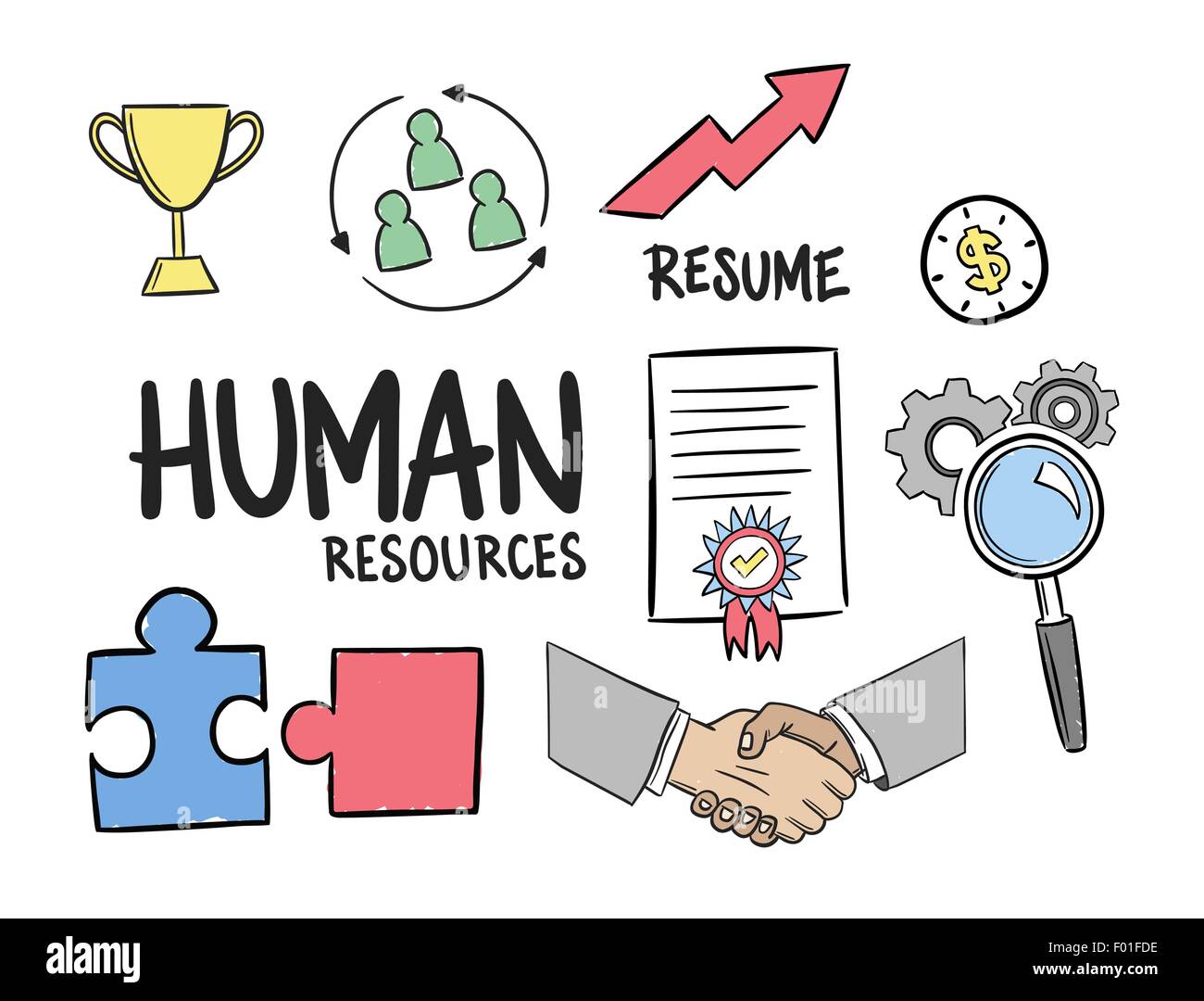 Digitally generated Human resources concept vector Stock Vector Image ...
