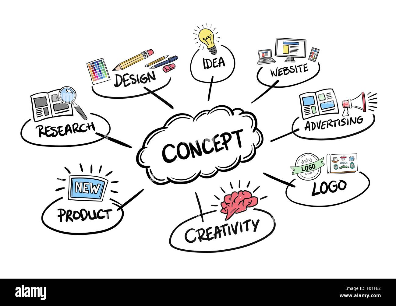 Product launch concept vector against white background Stock Vector ...