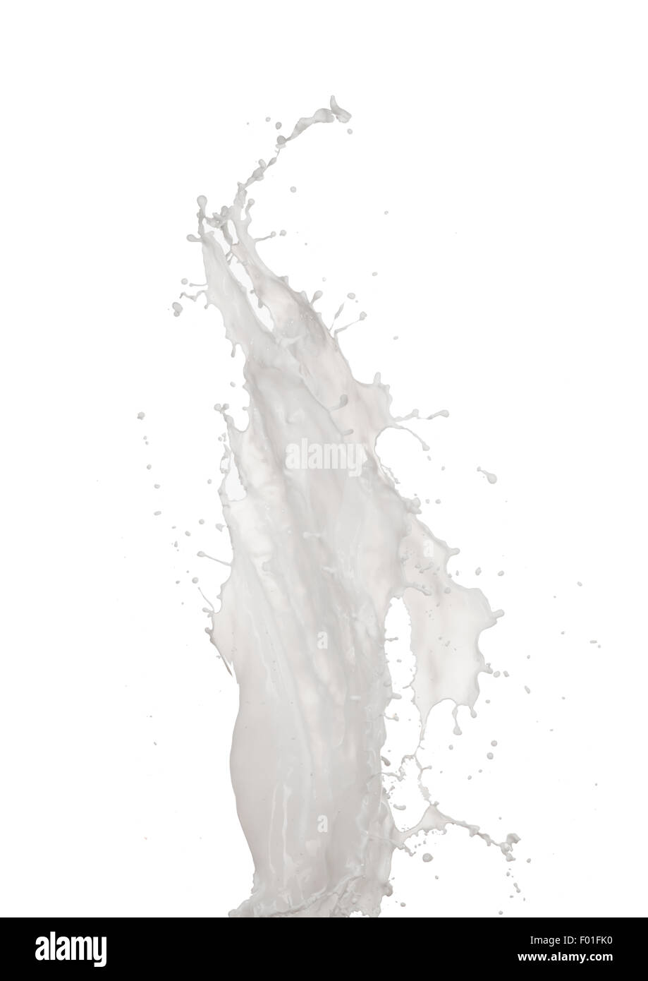 Milk splash isolated on white background Stock Photo - Alamy