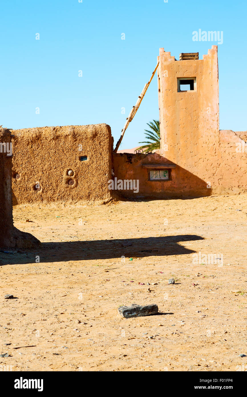 sahara africa in morocco the old contruction and historical village ...