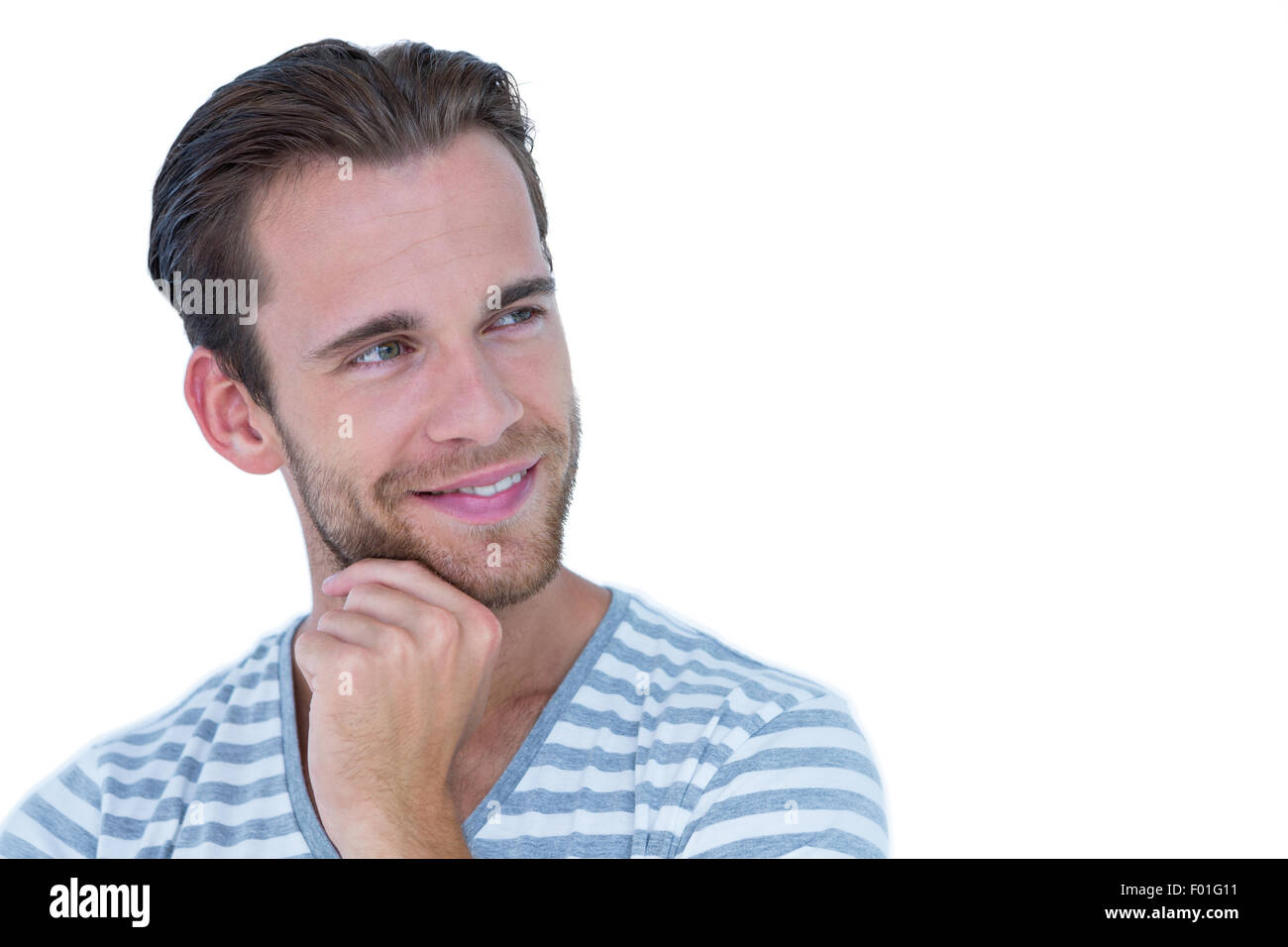 Happy natural man hi-res stock photography and images - Alamy