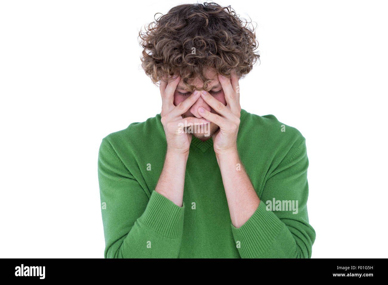 Nervous man looking hi-res stock photography and images - Alamy