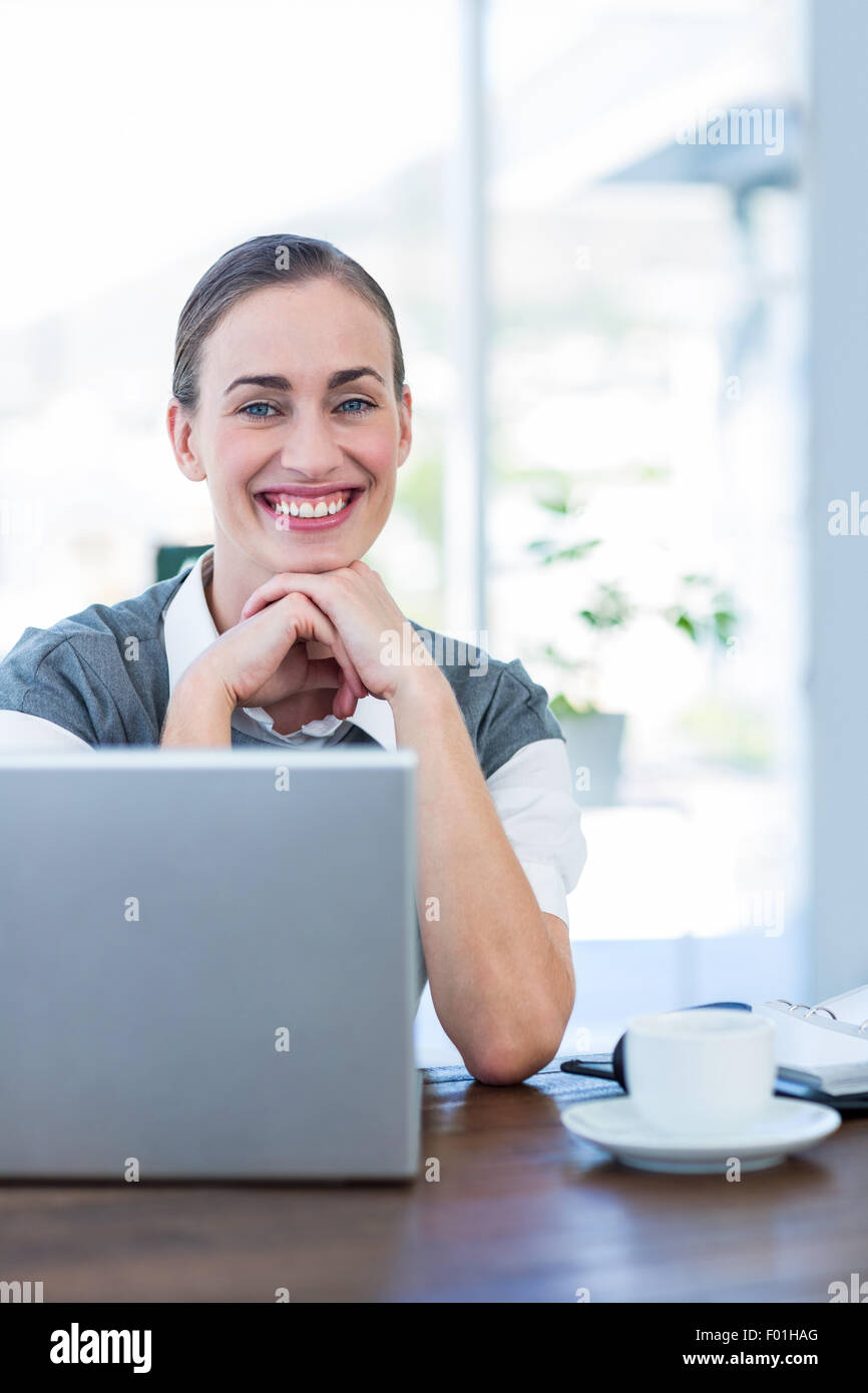 Looking at laptop behind hi-res stock photography and images - Alamy