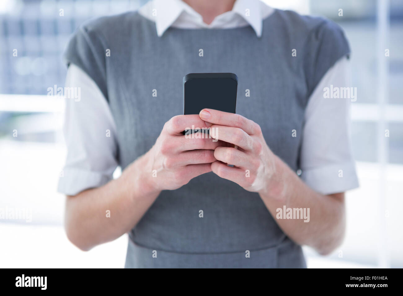 People who texting with his mobile phone Stock Photo - Alamy