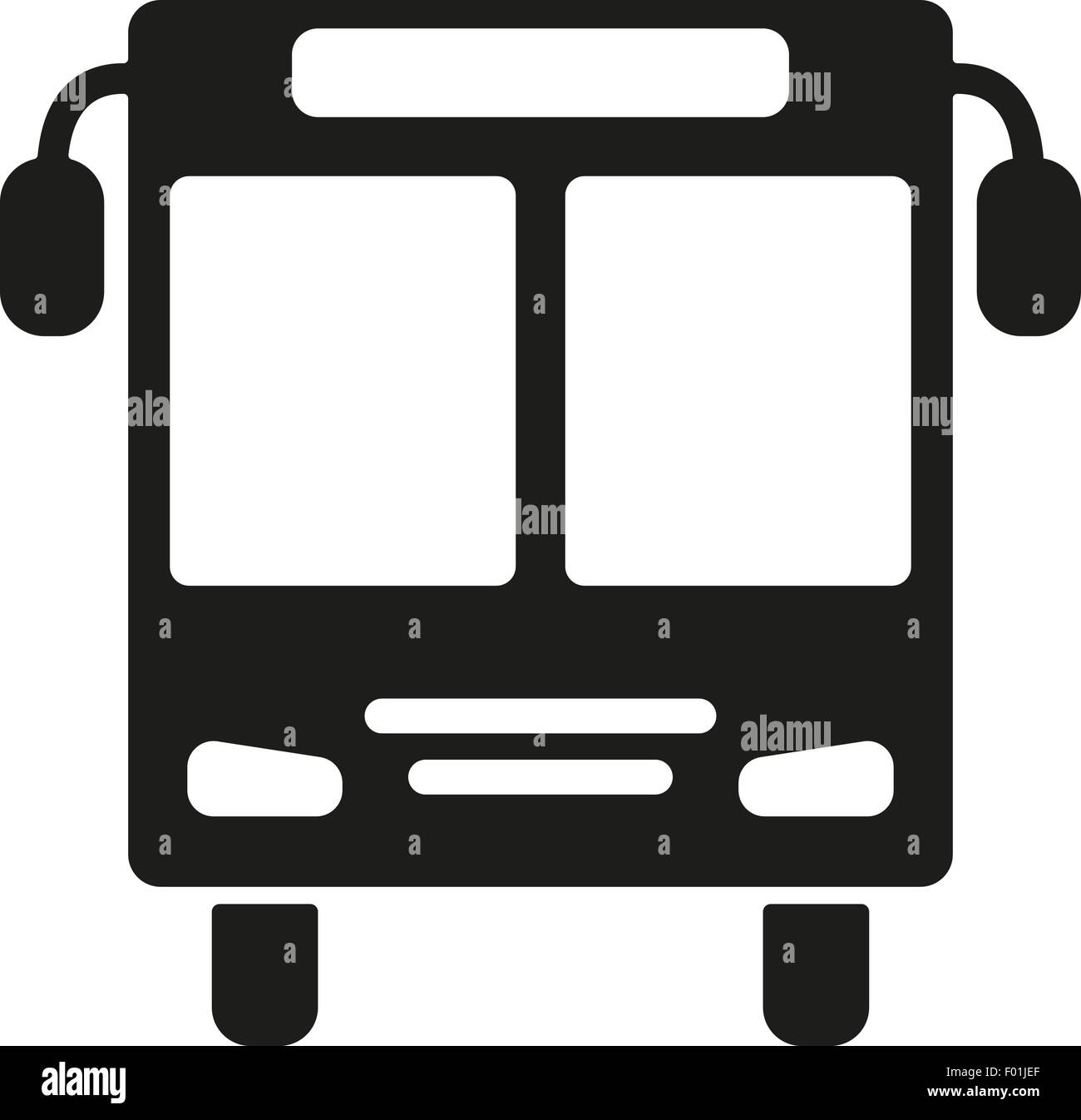 School bus icon front view Stock Vector Images - Alamy